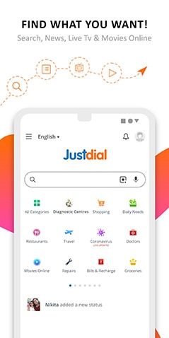 Justdial Android Application - Local Search Engine on Android