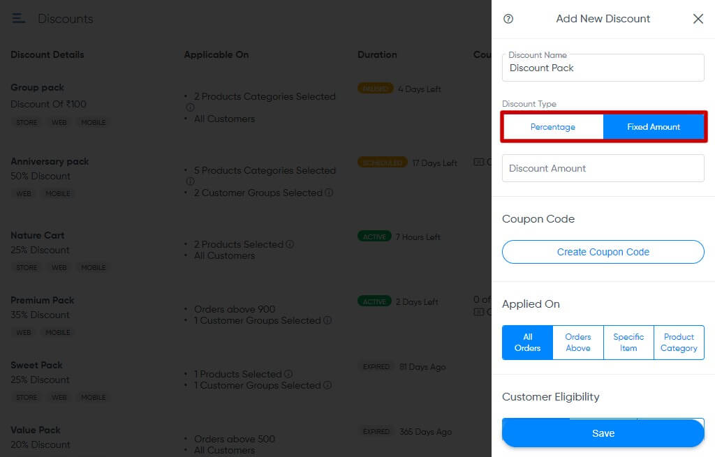 :. Justdial Seller Support - Add New Discount / Coupon Code.:
