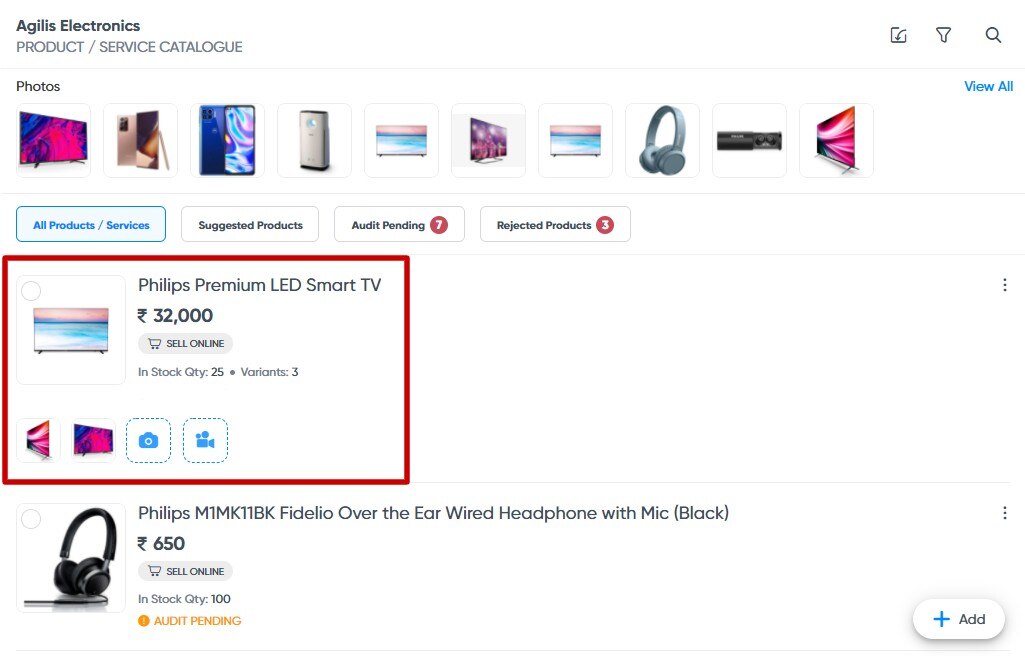 :. Justdial Seller Support - Add new custom Product.: