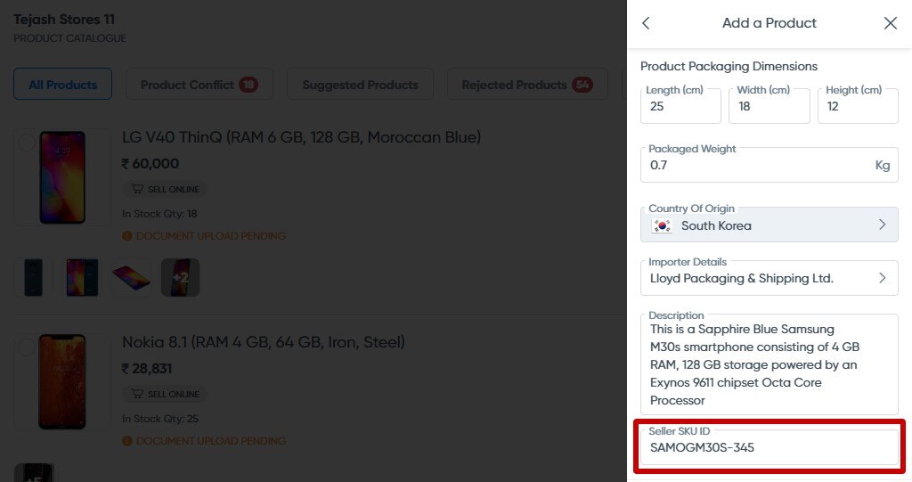 :. Justdial Seller Support - Add new custom Product.: