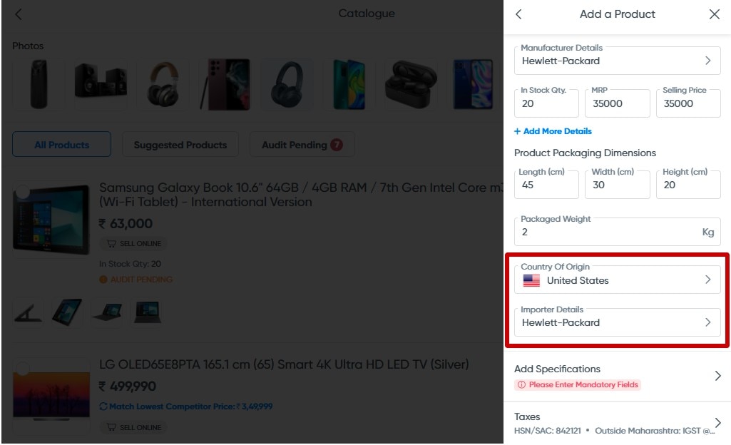 :. Justdial Seller Support - Add New Products.:
