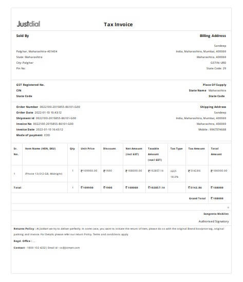 :. Justdial Seller Support - Confirm and dispatch orders.:
