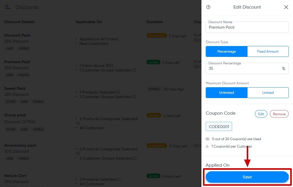 :. Justdial Seller Support - Update Discount Details.: