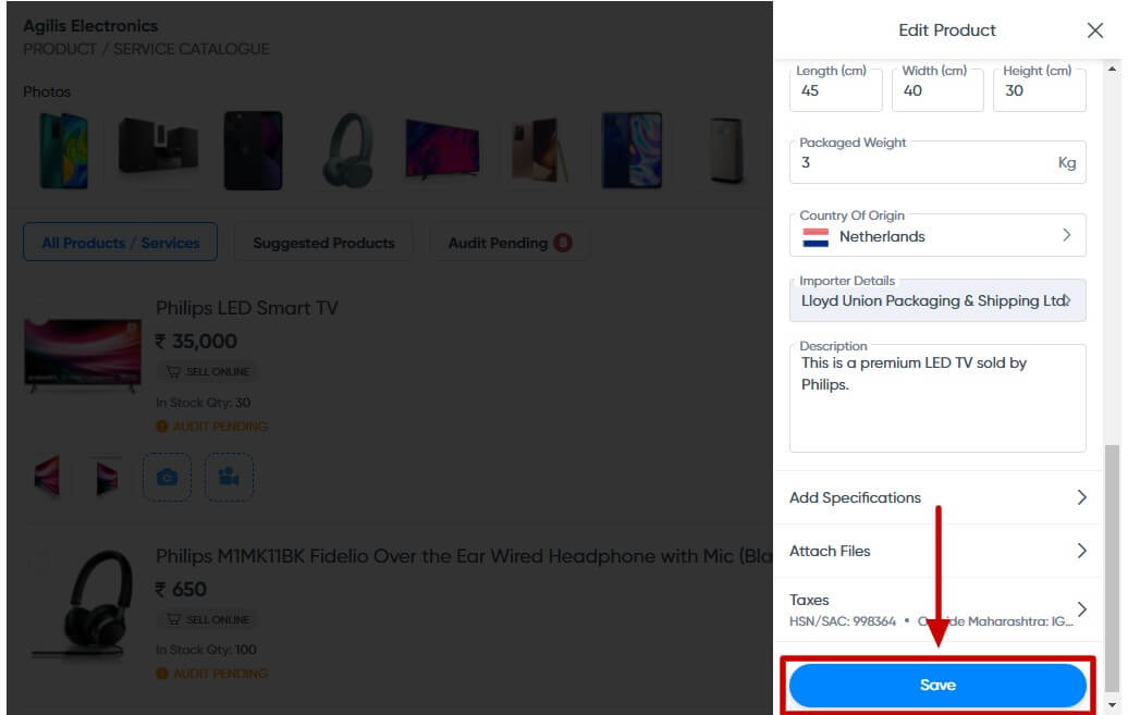 :. Justdial Seller Support - Update Products.: